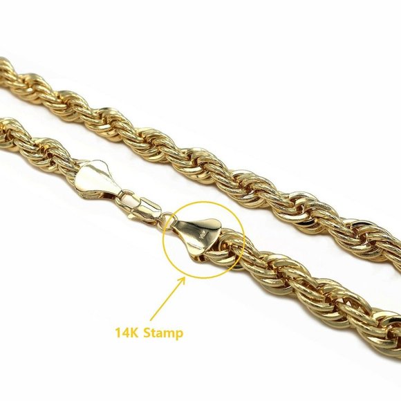 Accessories | 1mm Thick Rope Chain Real 14k Gold | Poshmark